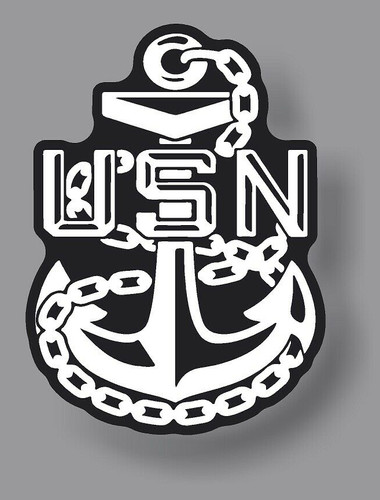 USN United States Navy Sailor Anchor Vinyl Decal Sticker ...
