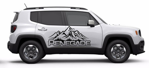 Jeep Renegade Full Side Mountain Logo Decal Sticker 90 ...