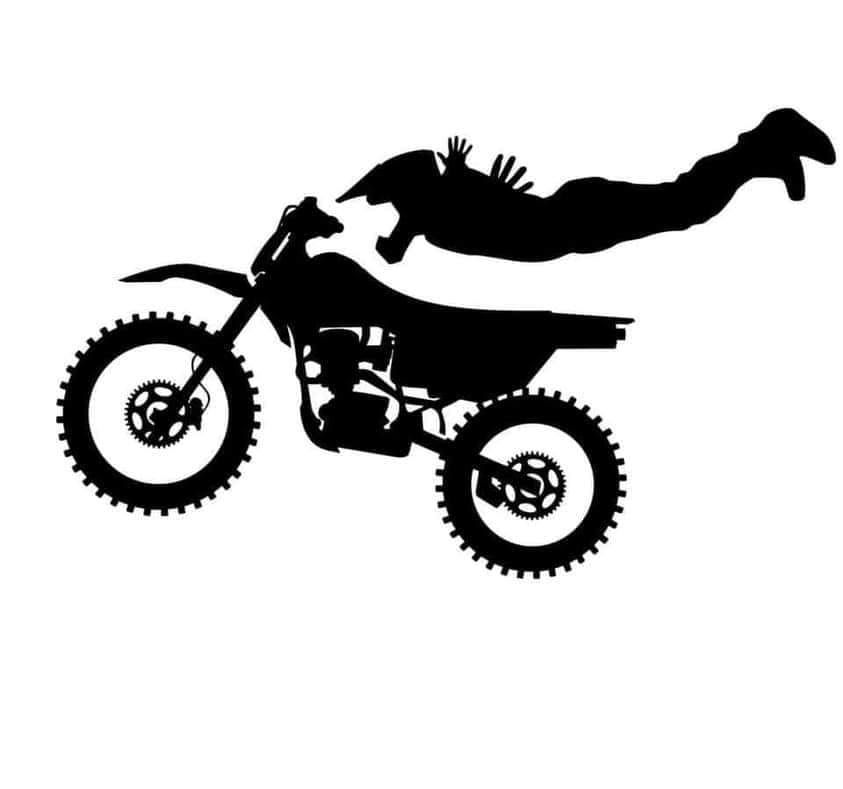 AIRBORNE Motorcycle Jump Decal | ANYStickerUWant.com