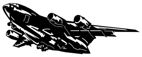 Military Jet Aircraft Vinyl Decal Sticker 7 (add text ...