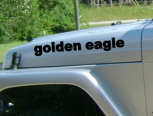JEEP Golden Eagle Hood Fender Name Decal Sticker 170 | ANYStickerUWant.com