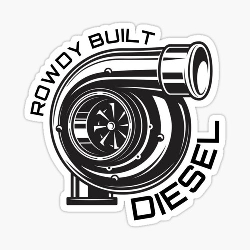 ROWDY BUILT DIESEL Decal Sticker | ANYStickerUWant.com
