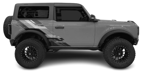 4 Color Ford Bronco Racing Stripes Decal Sticker 55 | ANYStickerUWant.com