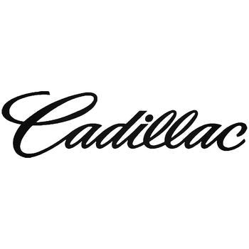 Cursive Cadillac Logo Vinyl Decal Sticker | ANYStickerUWant.com