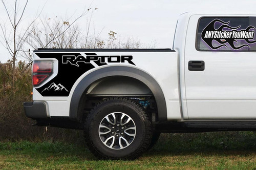 Ford Raptor Mountain bed Stripe Vinyl Decal Sticker | ANYStickerUWant.com