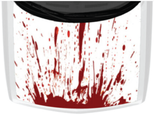 Bloody Splash Hood Decal Sticker | ANYStickerUWant.com