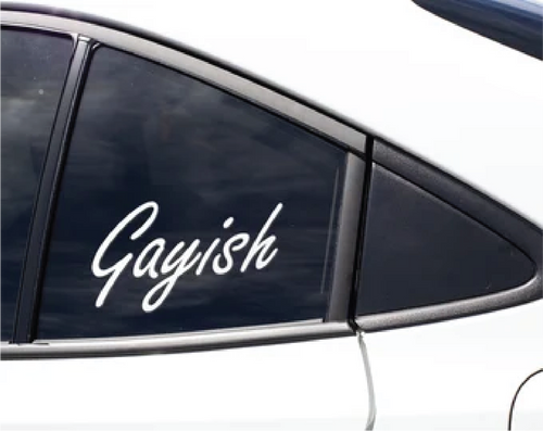 Gayish Decal Sticker | ANYStickerUWant.com