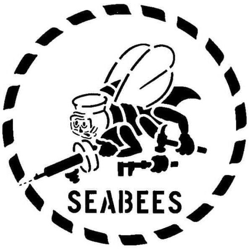 Navy Seabees Logo Vinyl Decal Sticker | ANYStickerUWant.com