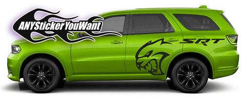 Dodge Durango SRT Hellcat Side Decal Sticker Kit 1 | ANYStickerUWant.com