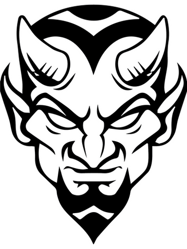 Evil Demon Devil Decal Sticker | ANYStickerUWant.com