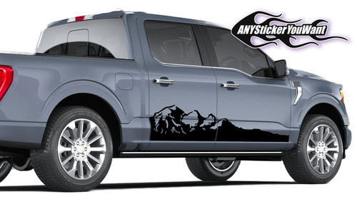Ford F150 F250 F350 Mountain Rocker 2 Decal Sticker | ANYStickerUWant.com
