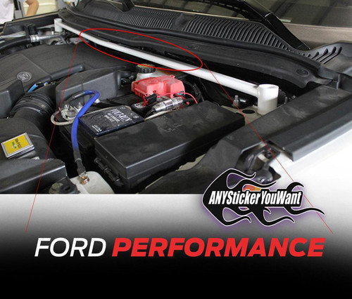 Ford Performance Logo Vinyl Decal Sticker 220 | ANYStickerUWant.com