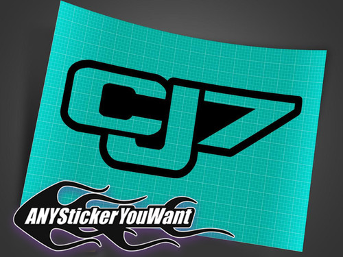 JEEP CJ7 Vinyl Decal Sticker | ANYStickerUWant.com