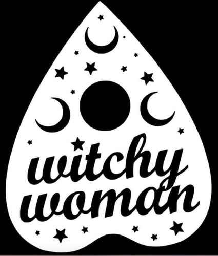 Celestrial Wiccan WITCHY WOMAN Ouija Planchette Decal Sticker ...