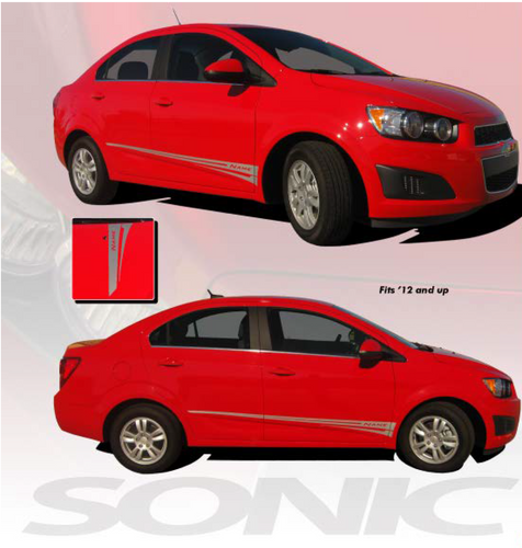 Chevy Sonic FLARE 2 Vinyl Decal Sticker | ANYStickerUWant.com