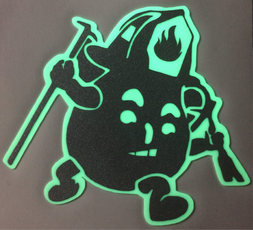 Firefighter water drop decal sticker | ANYStickerUWant.com