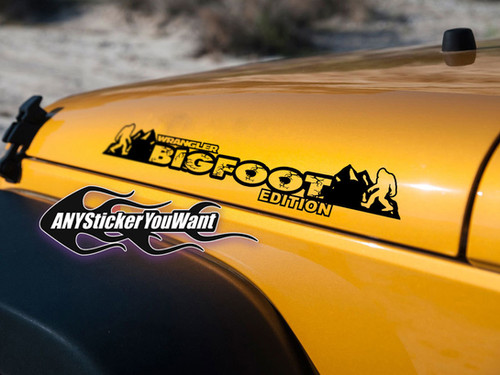 Jeep Bigfoot Edition Hood Fender Name Decal Sticker 69 ...