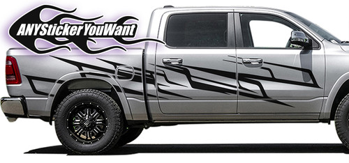 Dodge Ram 1500 2500 3500 Full Side Tribal Ripped Splash Decal 1 ...