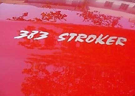 383 Stroker Performance Vinyl Decal Sticker | ANYStickerUWant.com