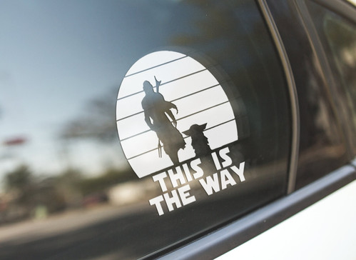 Star Wars This is the Way Vinyl Decal Sticker | ANYStickerUWant.com