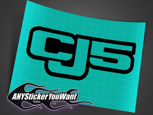 Jeep CJ5 Emblem Decal Sticker | ANYStickerUWant.com
