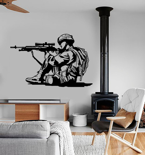 Soldier Vinyl Decal Sticker | ANYStickerUWant.com
