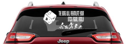 The Borg Will Assimilate Your Stick Family Decal Sticker ...