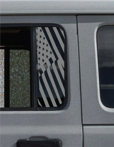 Jeep Gladiator Side Rear Window Waving American Flag Decal Sticker 100 ...