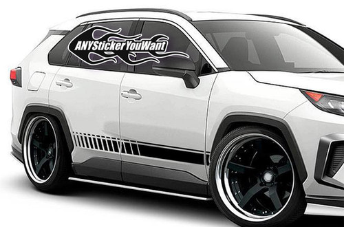 Toyota Rav4 Broken Pinstripe Rocker Panel Stripe Decal Sticker ...