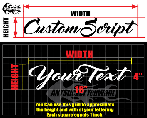 Custom Store Front Lettering (You Choose Design) | ANYStickerUWant.com