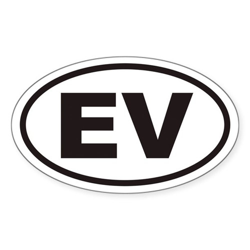 EV Electric Car Vinyl Decal Sticker 4 | ANYStickerUWant.com