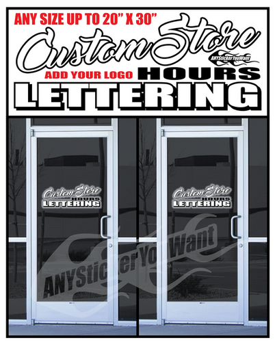 Custom Store Hours Lettering (You Choose Design and Hours ...