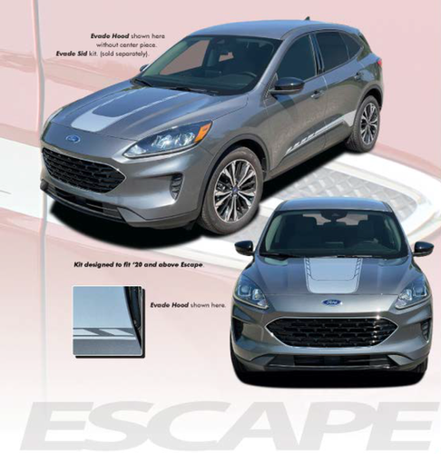 Ford Escape EVADE Hood and Side Stripes Vinyl Decal Sticker ...