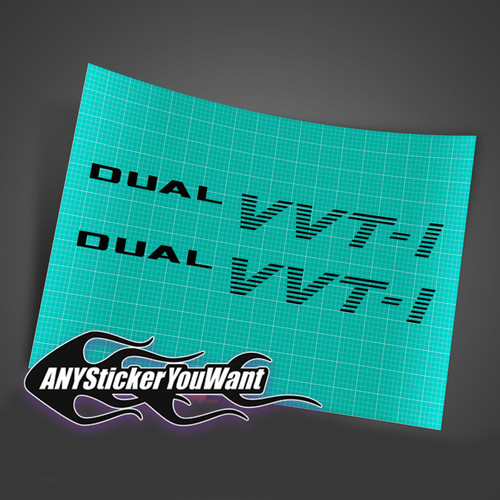 Dual VVT-i Vinyl Decal Sticker | ANYStickerUWant.com