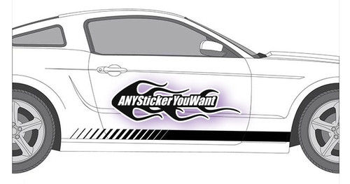 Custom Rocker Panel Stripe Decal Sticker 2 | ANYStickerUWant.com