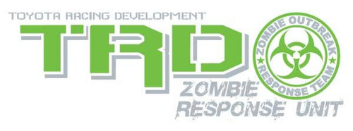 TRD ZOMBIE RESPONSE UNIT Decal Sticker | ANYStickerUWant.com