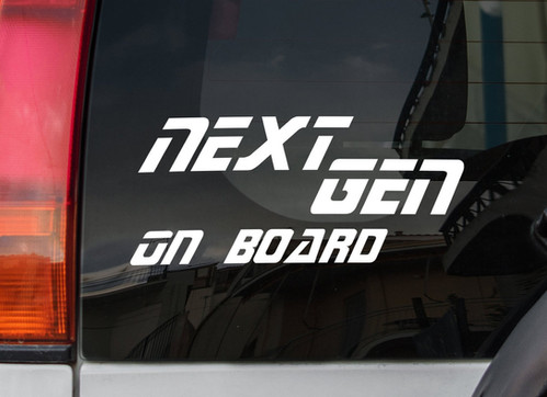 NEXT GEN ON BOARD Decal Sticker | ANYStickerUWant.com