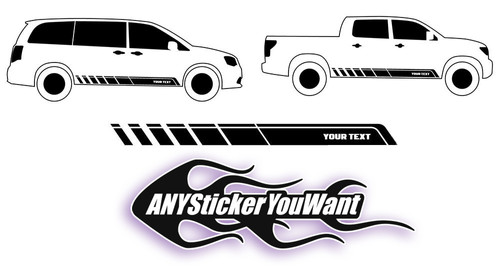 Custom Rocker Panel Stripe Decal Sticker 3 | ANYStickerUWant.com