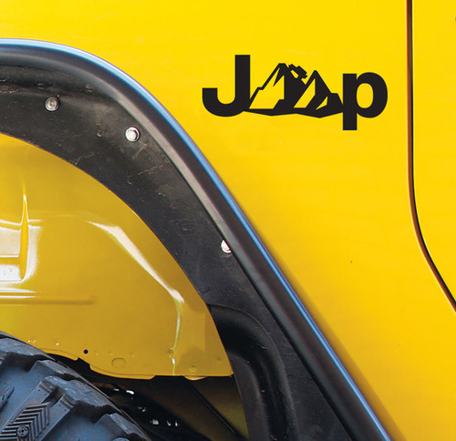 Jeep Mountain Logo Drive Decal Sticker | ANYStickerUWant.com