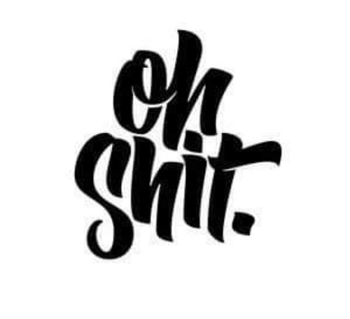 Oh Shit Decal Sticker | ANYStickerUWant.com