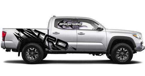 TRD Toyota Tacoma Helix Full Side Ripped Splash Vinyl Decal Sticker 37 ...