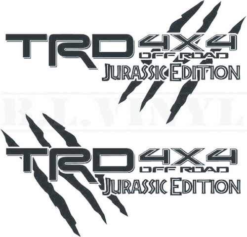 TRD 4x4 Off Road Jurasstic Edition Decal Sticker | ANYStickerUWant.com