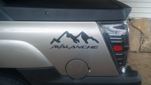 Chevrolet Avalanche Mountain Logo Vinyl Decal Sticker | ANYStickerUWant.com