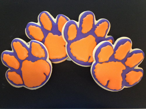 Clemson decorated cookies | baileysdozen
