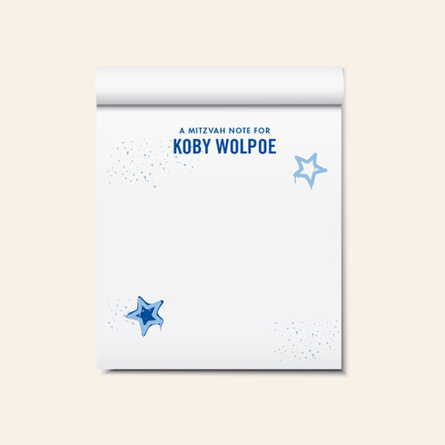 Graffiti Stars Mitzvah Notes | Letterly Shop