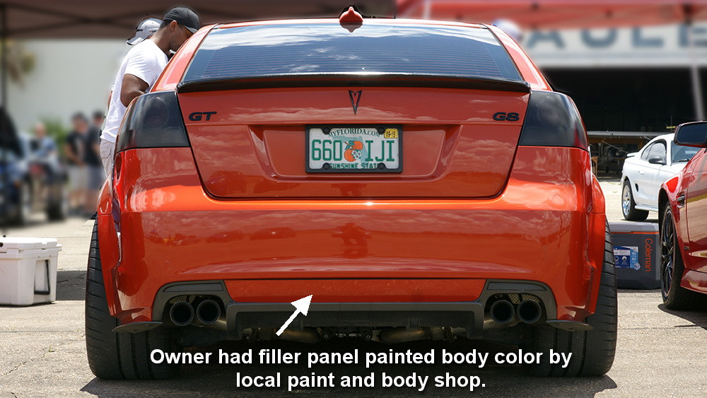 Rear Filler Panel | G8 Designs