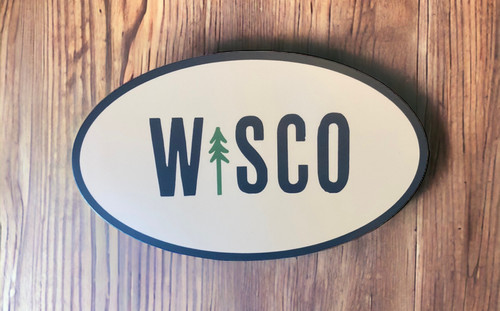 WISCO OVAL STICKER 3x5 | Wisco Clothing Co