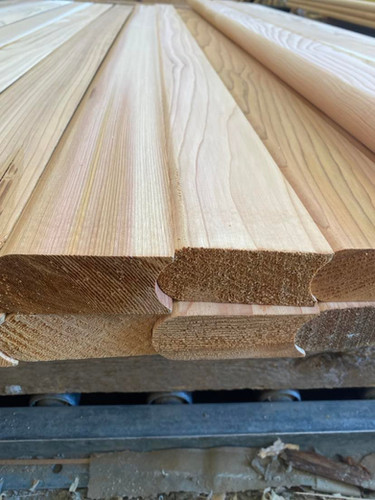 2x4 Barrel Sauna Staves (Bead & Cove) | QualityCedarProducts