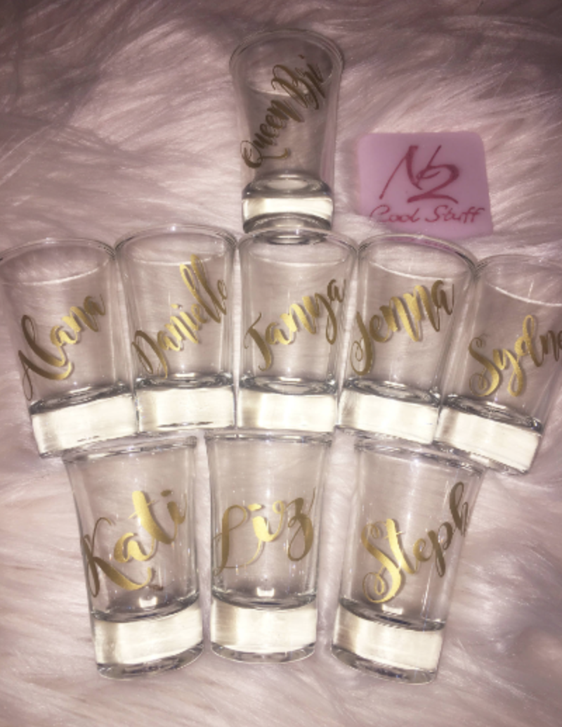 Kitchen & Dining CUSTOM Shot Glasses! Shot Glasses Drink & Barware etna ...