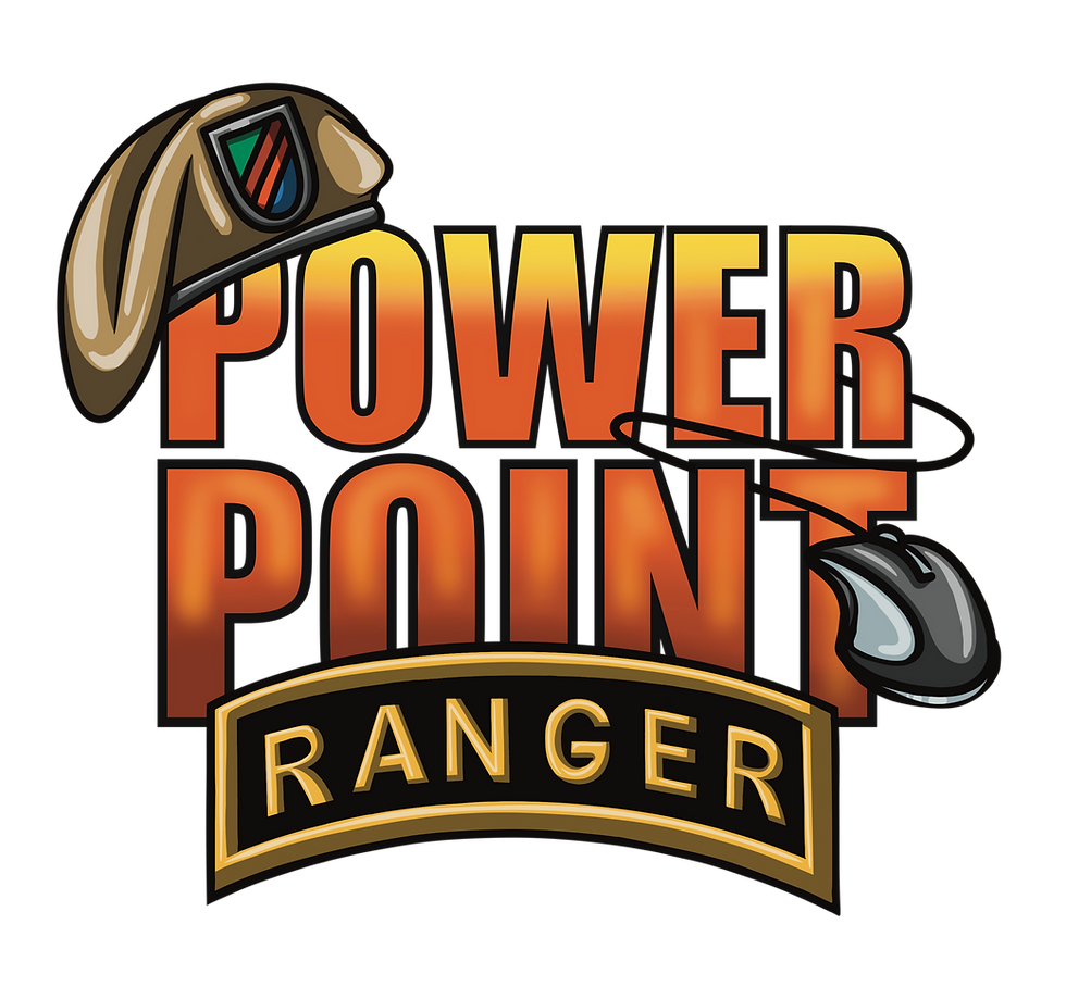 PowerPoint Ranger Sticker – S3 Shop Military Funny Vinyl Decal | Design ...